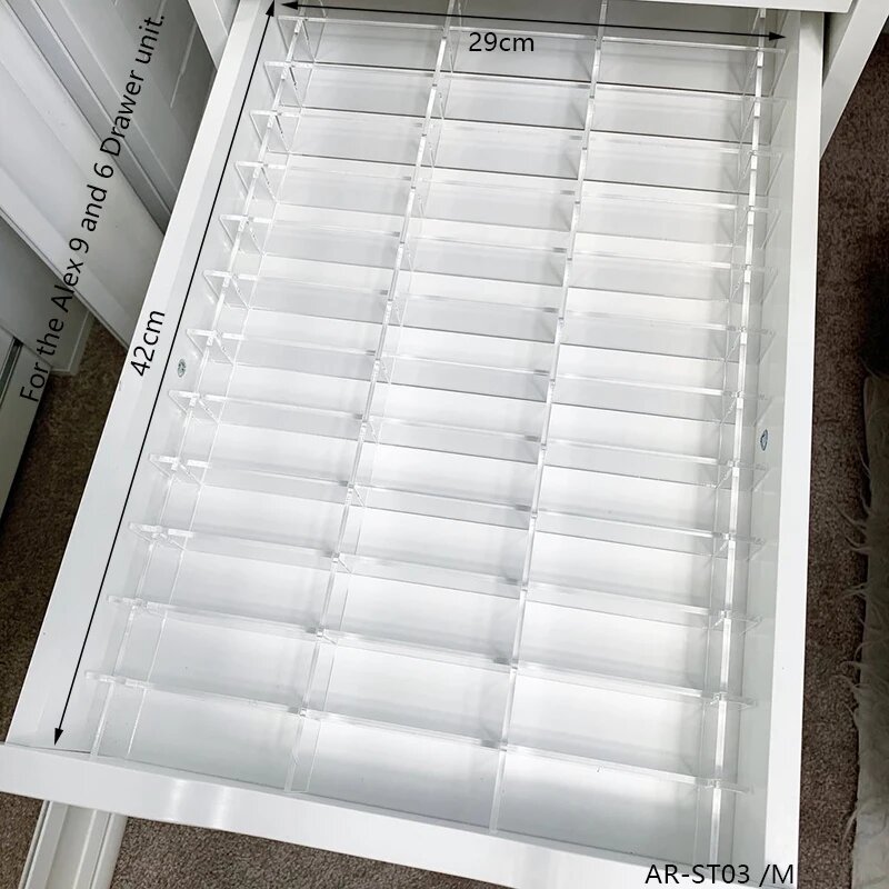 Разделители для ящиков ANON для ящиков ALEX Белый, AR-ST03 M - 42cm