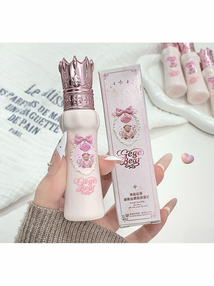 Блеск для губ, Gege bear, Увлажнение, новичок, природа, легкое нанесение макияжа