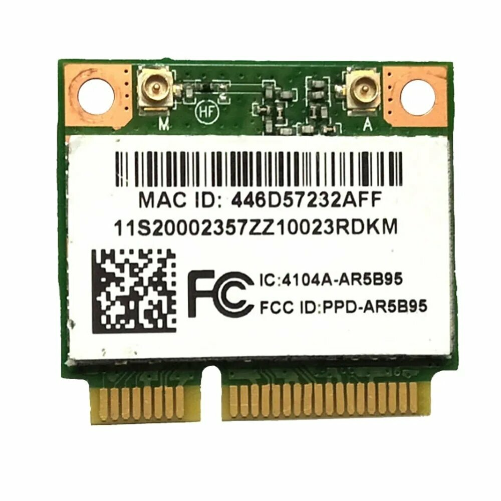 (F V G Z) Atheros AR5B95 AR9285 Беспроводная сетевая карта 2.4G 150Mbps PCI-E половинной высоты Встроенная совместим с X230 G460