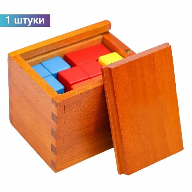 Объемный деревянный лабиринт-кольцо: сложная головоломка для снятия стресса у взрослых, развивающая логику игрушка для детей, креативный подарок на день рождения для мальчиков и девочек.