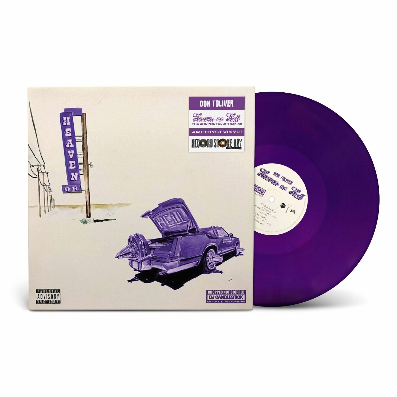 Виниловая пластинка Don Toliver - Heaven Or Hell , Vinyl, LP, Album, Record Store Day, Limited Edition, Amethyst