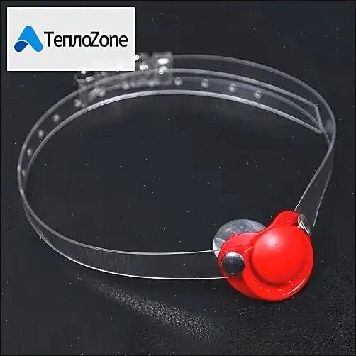 Кляп-соска красного цвета