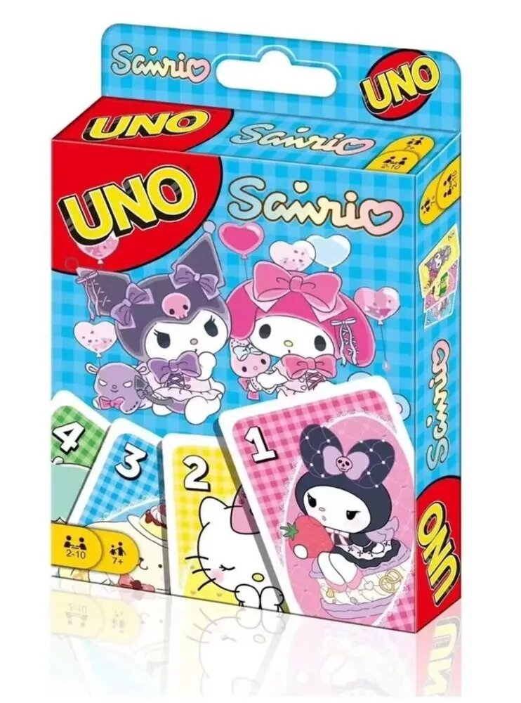 Настольная карточная игра UNO Sanrio карт, Новая версия игры для всей семьи