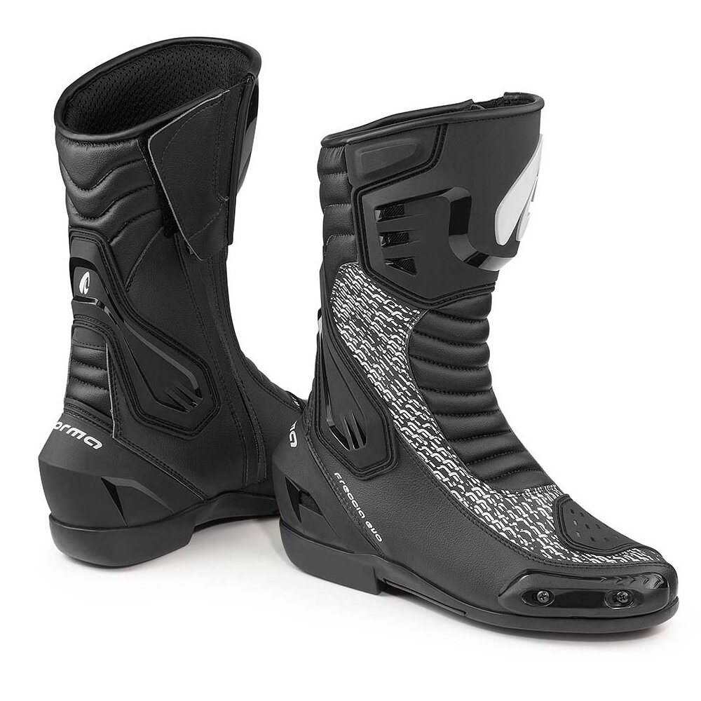 Мотоботы Forma Freccia-Evo black-white. 42. Черный-белый