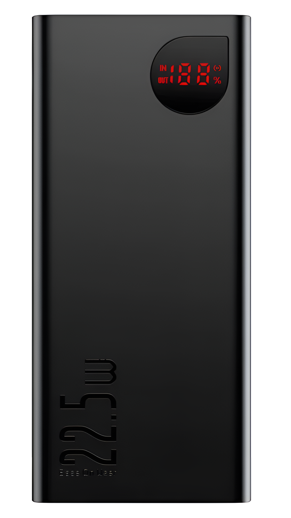 Портативный аккумулятор BASEUS Adaman Metal Digital Power Bank 22.5W, 3A, 20000 мАч PPAD000101, Черный