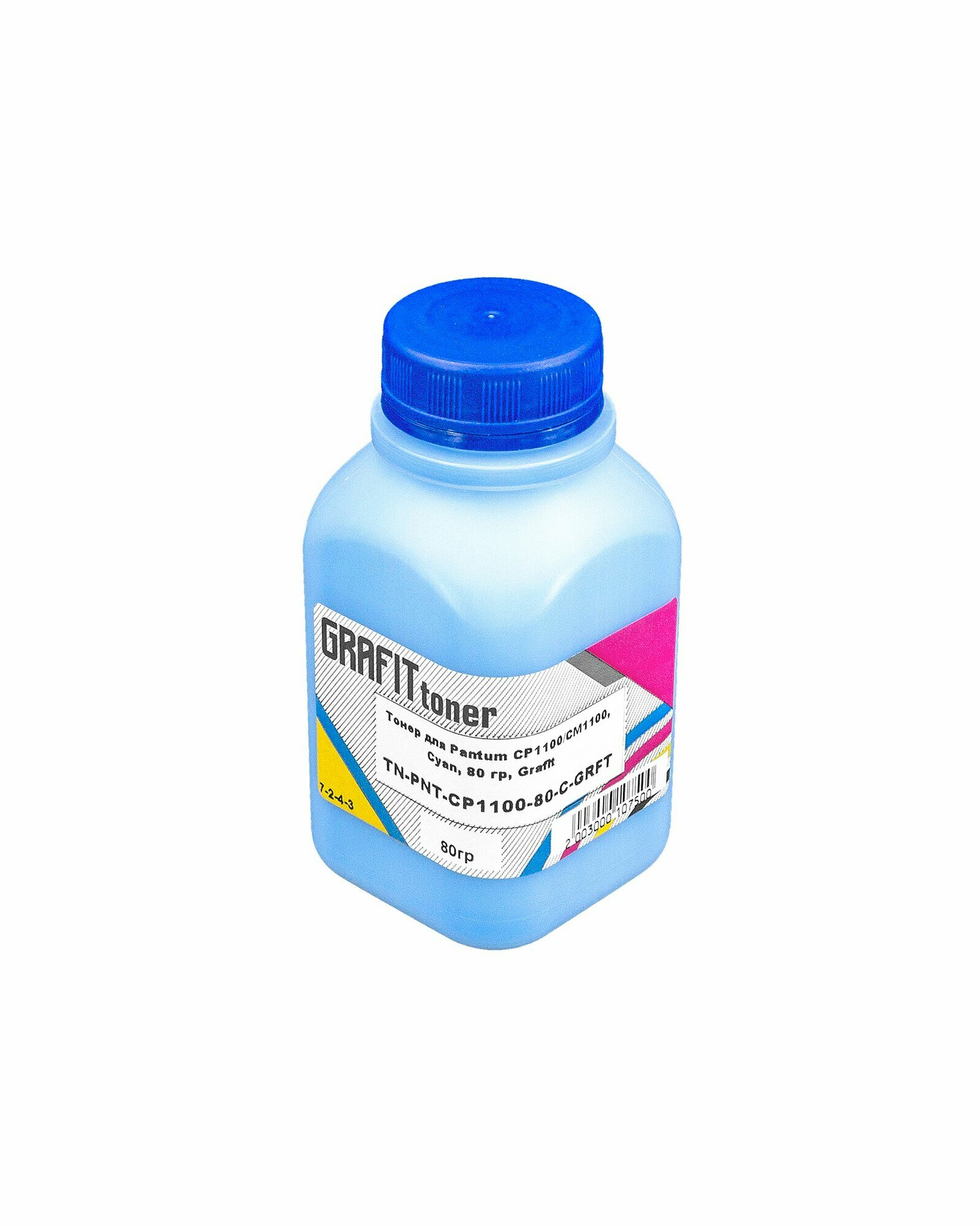 Тонер GRAFIT, для Pantum, для лазерной печати, голубой, 80 г