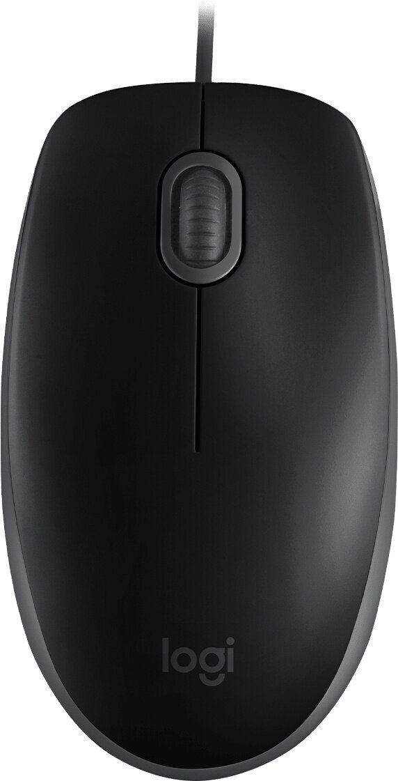Мышь Logitech M110 910-005502, оптическая, 1000dpi, проводная, черная/серая