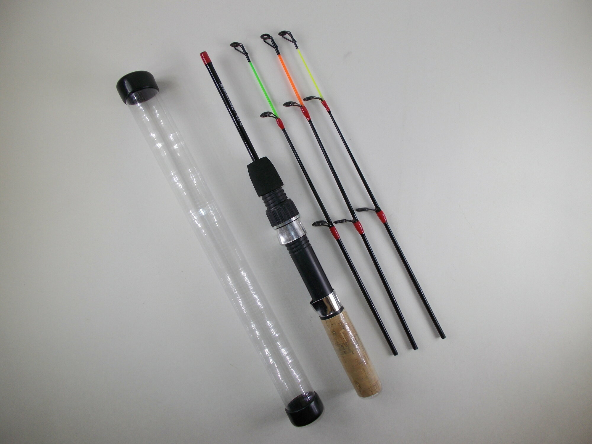 Удочка для зимней рыбалки + 3 сменных хлыста 50см. с катушкой