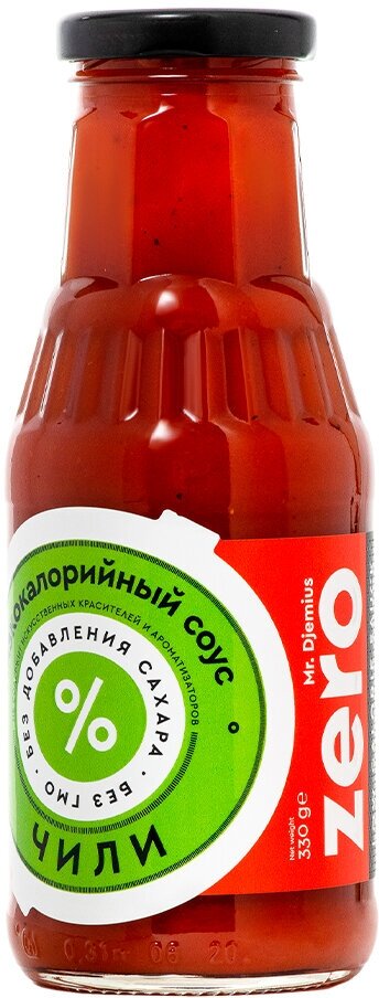 Низкокалорийный соус Mr.DjemiusZERO соус 330 ml (Чили) без сахара