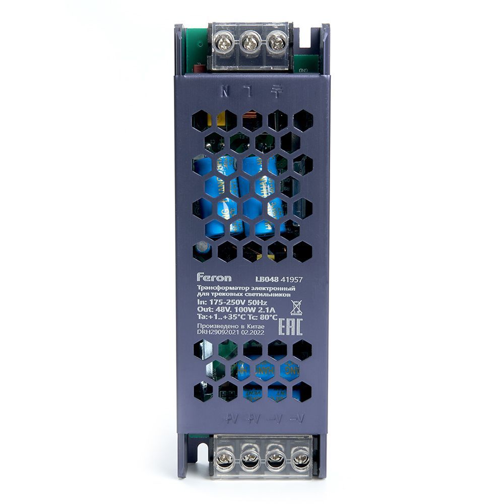 Трансформатор электронный для трековых светильников 100W 48V (драйвер), LB048 FERON 41957