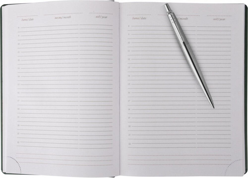 Подарочный набор: Шариковая ручка Parker Jotter XL SE20 Monochrome цвет: Black Ежедневник красный недат. 2122754