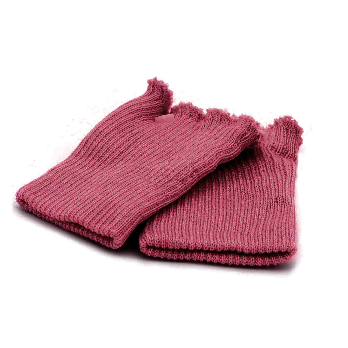 Манжеты на рукава 6,5*9,5 см трикотажные тонкие, 14 кл, 2*2 (028 брусника - розовый), 1 пара