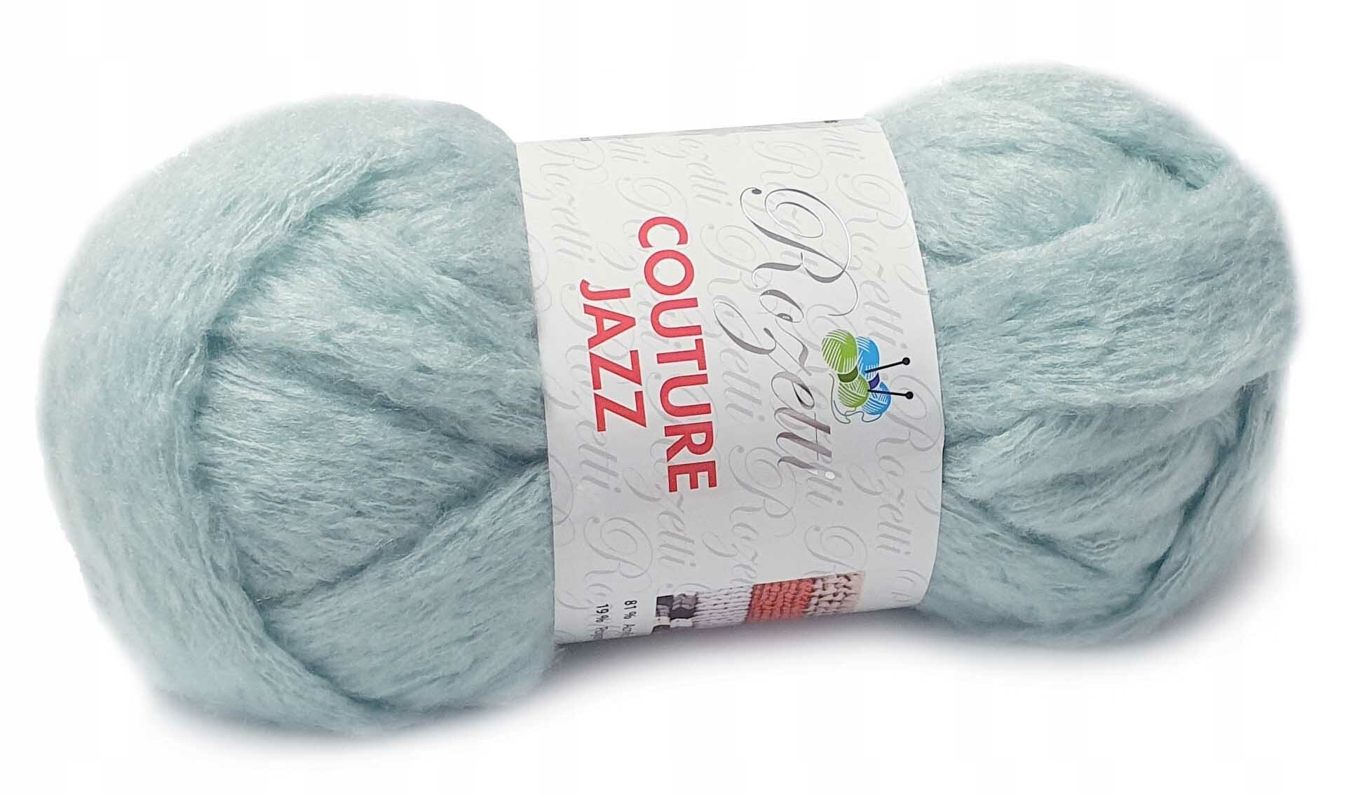 Пряжа Rozetti "Couture Jazz" акрил 81%, полиамид 19%, 100гр/15м (240-14 Айсберг) 1 упаковка (3 мотка)
