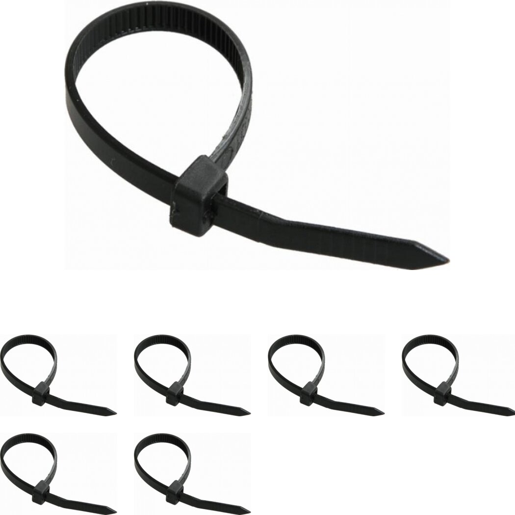 Хомут Fortisflex КСС 3x120 нейлон черный (100 шт.) (комплект из 6 уп.)
