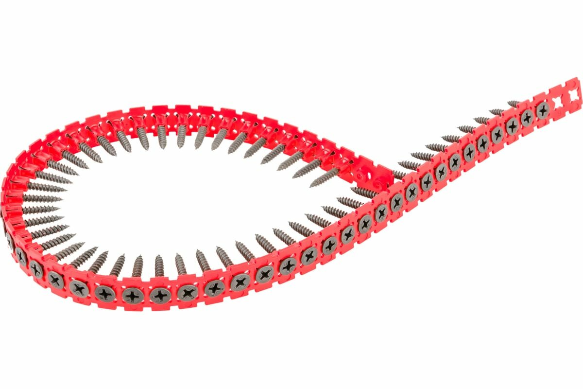 FIXPISTOLS Саморез F-SMP 3,5х25 частый шаг в ленте 1000шт 1-3-3-5421