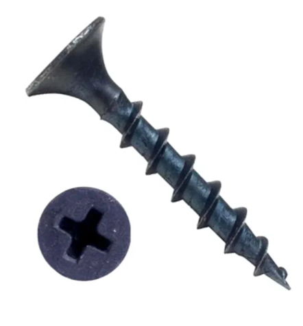 Саморезы крепеж, для дерева, черные, оксидированная сталь, 35 мм, 1 кг