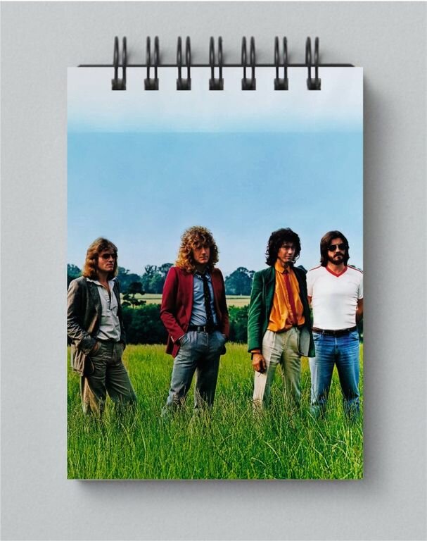 Блокнот Led Zeppelin, Лед Зеппелин №6, Размер А6, 10 на 15 см
