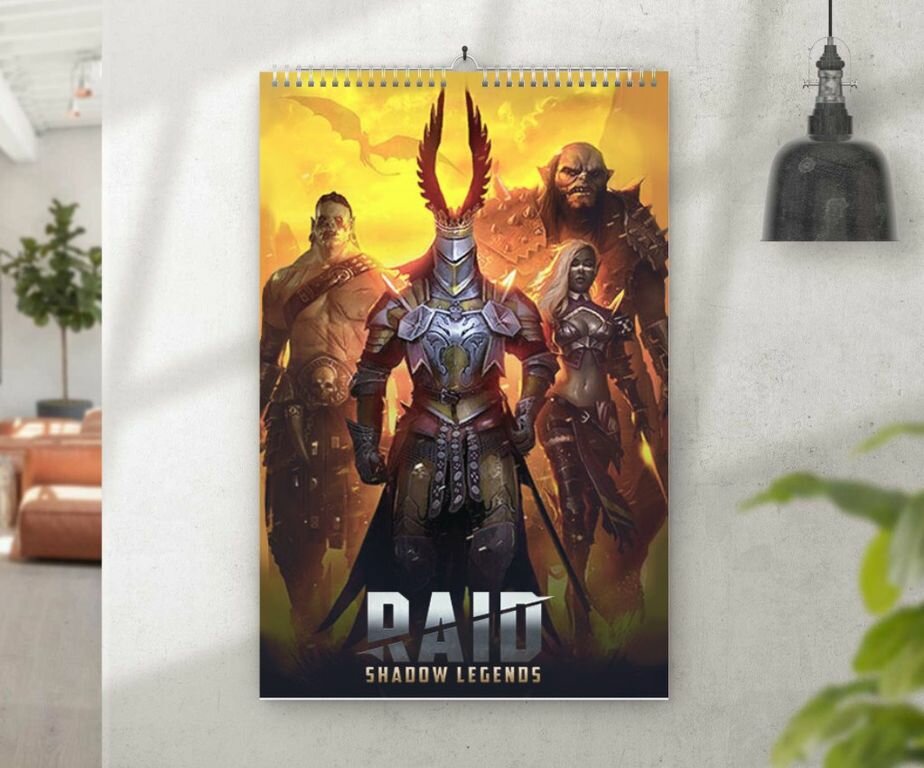 Календарь перекидной по игре Raid: Shadow Legends, Рейд: Шедоу Ледженс, Рейд: Легенды Теней №20, А3