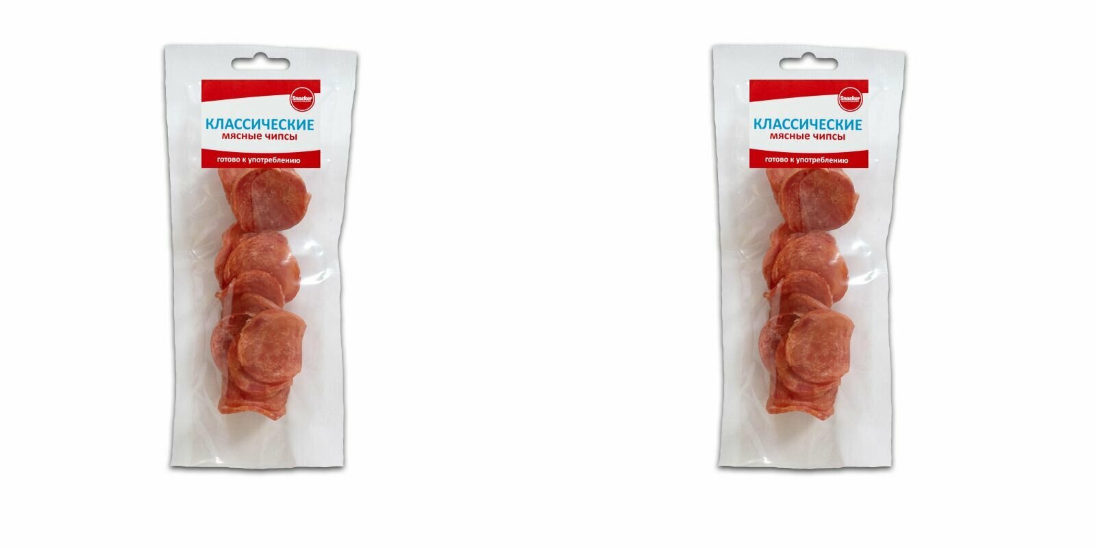 Snacker Сушеное мясо Снеки Чипсы мясные классические, 50 г, 2 уп