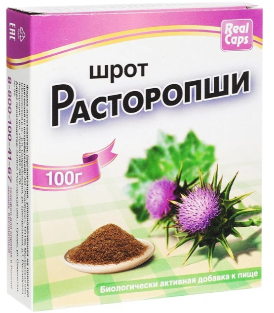 RealCaps шрот Расторопши, 100 г