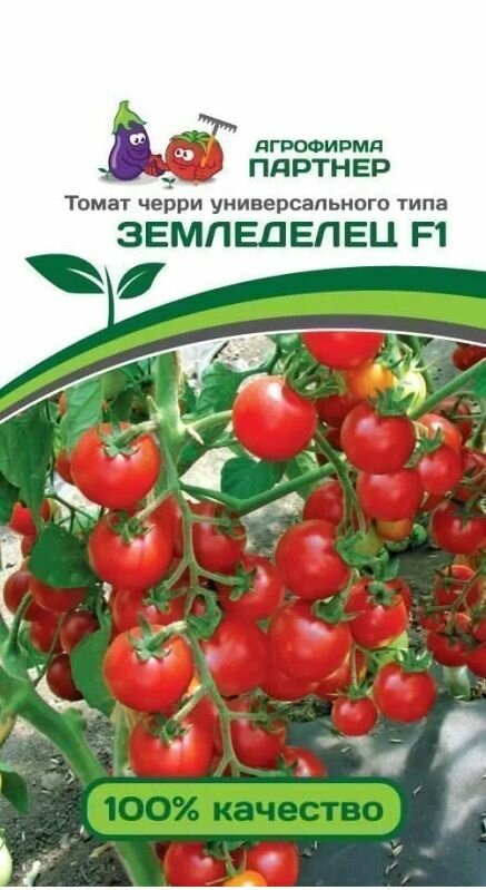 Томат черри Земледелец F1 семена Партнер (1 упаковка-0,05 г семян)