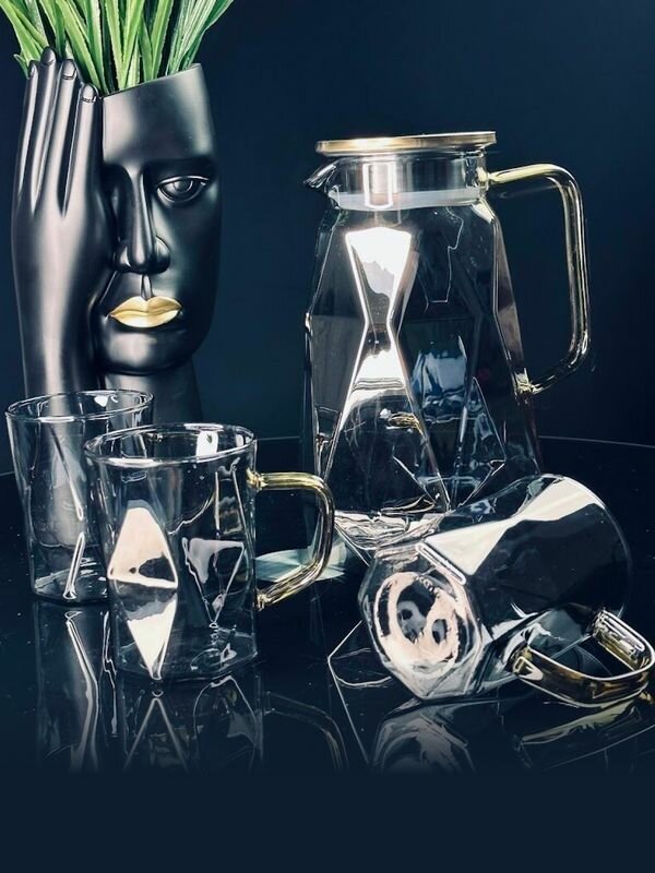 Графин со стаканами Lenardi, стекло, 7 предметов