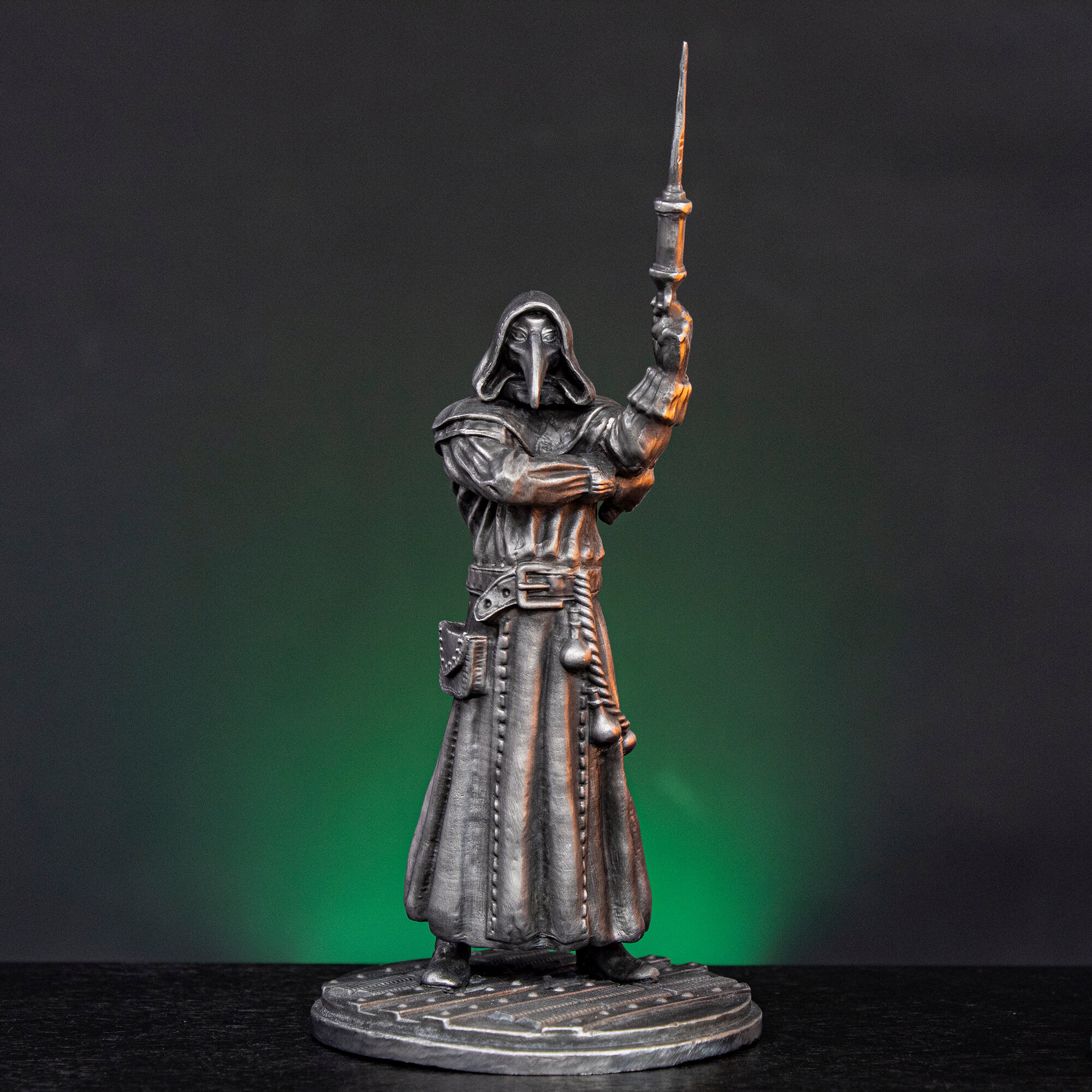 SCP-049 Чумной Доктор металлическая коллекционная фигурка / SCP Foundation Plague Doctor