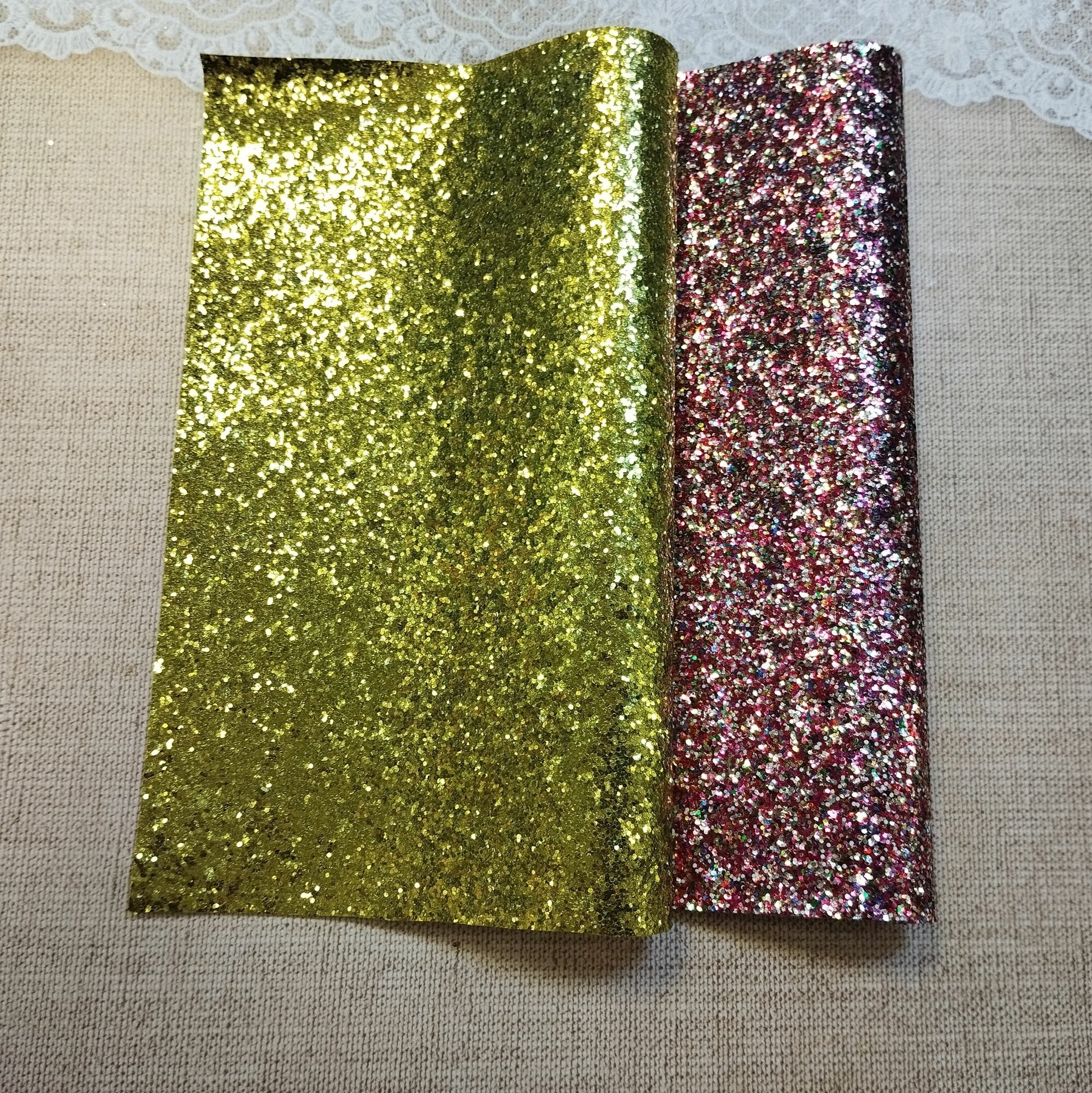 Эко-кожа глиттерная