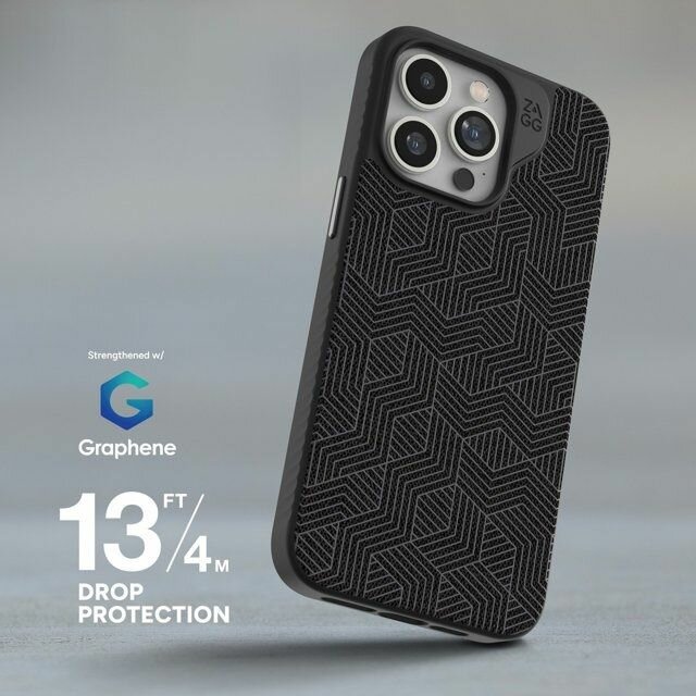 Чехол ZAGG London Snap Case для iPhone 15 Pro 6.1" - Black Geo