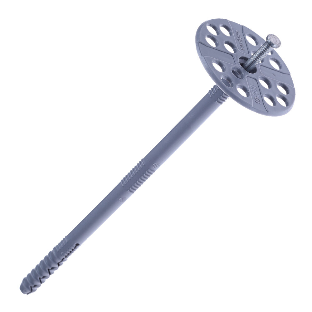 Дюбель для теплоизоляции Daxmer 10х200 мм металлический гвоздь (30 шт.)