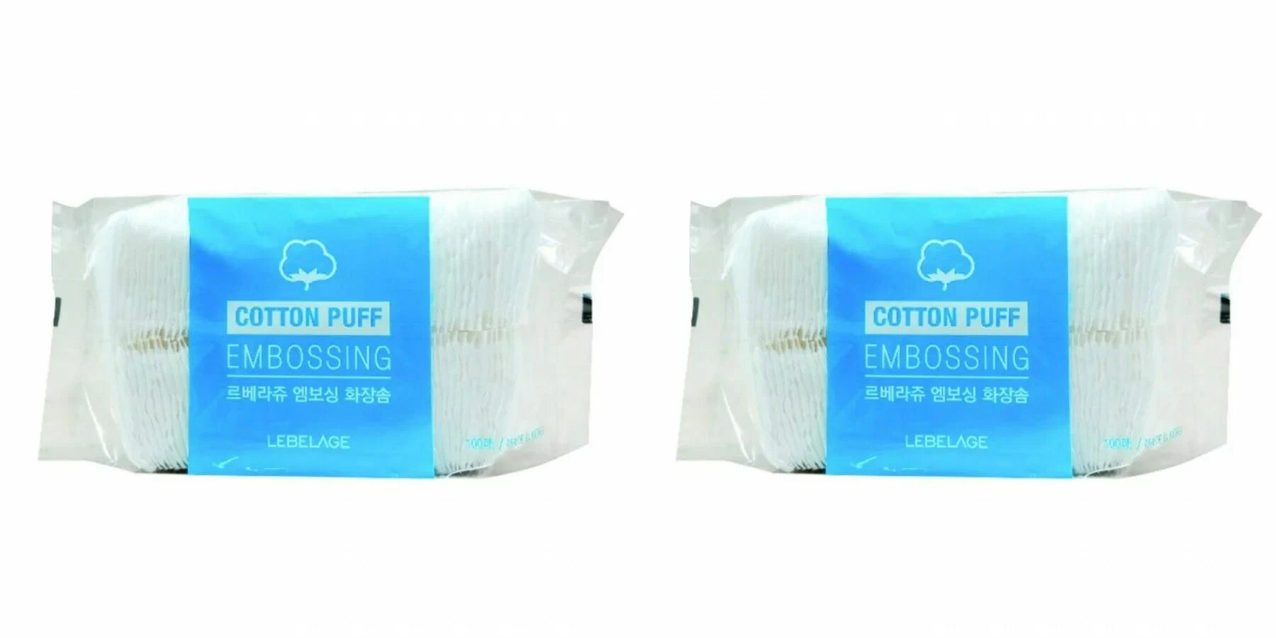 Ватные диски Lebelage Cotton Beauty Puff Embossing, 100 шт, 2 шт
