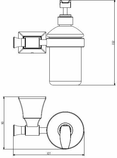 Genova am-m-012-cr диспенсер подвесной Art&Max