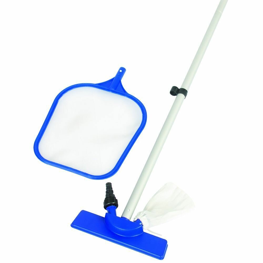 58013 BW, Bestway, Набор для чистки бассейна (сачок, щетка, ручка 174см)