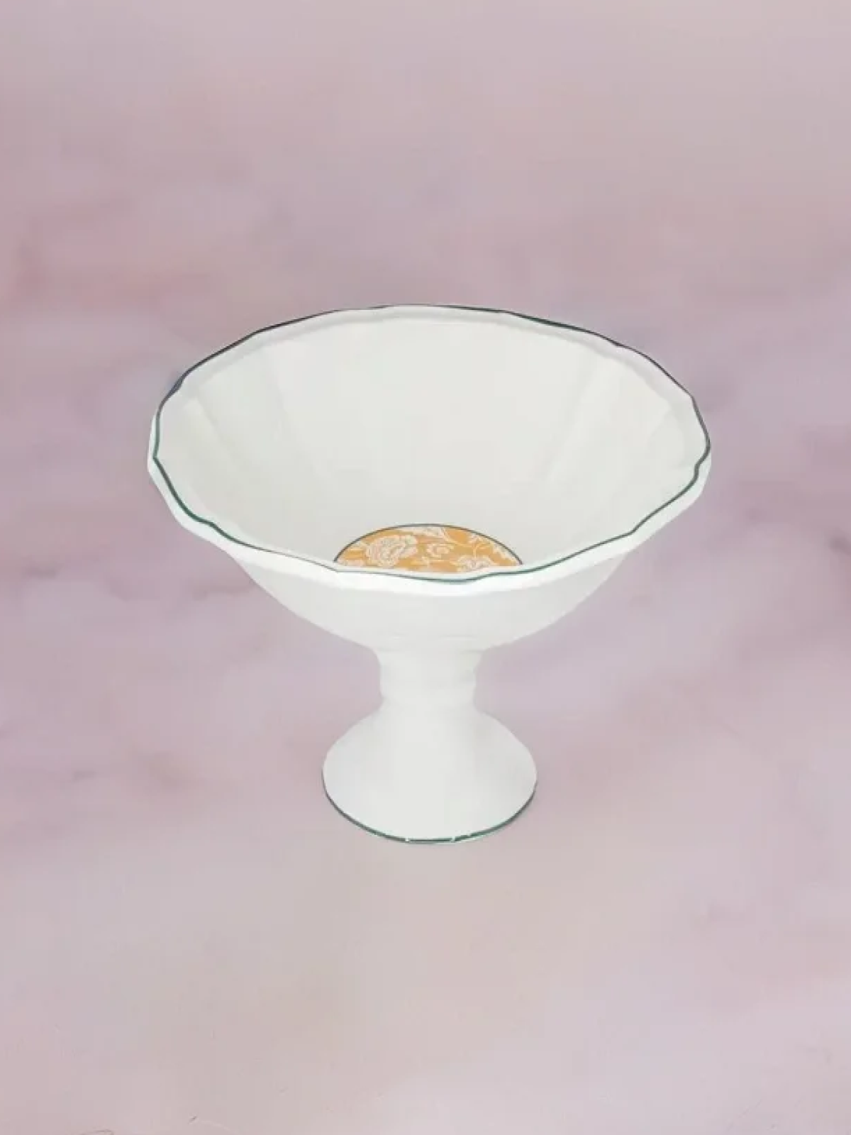 Фруктовница на ножке Lenardi Адонис, фарфоровая, 26 см