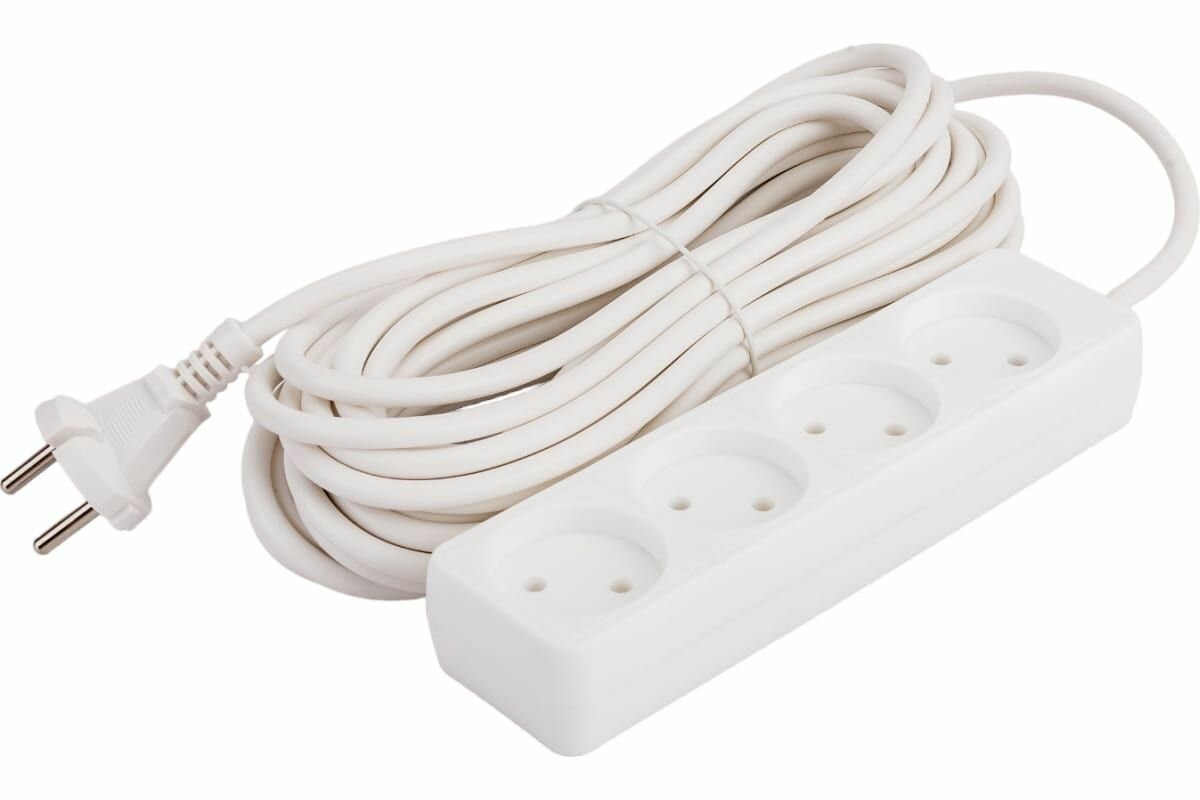 Бытовой удлинитель СОЮЗ ТМ, 2200Вт, 4гн, ПВС, 10м 481S-1410