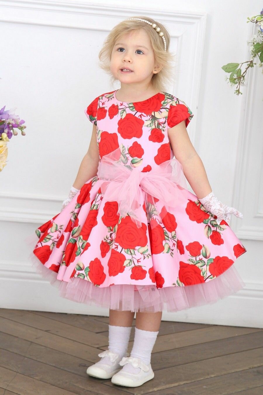 Платье MaxLine Базовая коллекция, размер 28/116-122, розовый — фото 1