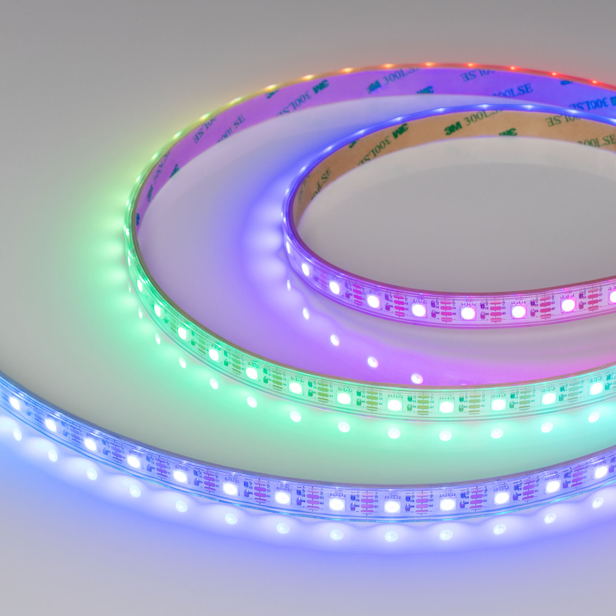 Лента светодиодная Arlight Лента герметичная SPI-P-B60-12mm 12V RGB-PX1-BPT (8 W/m, IP66, 5060, 5m) (Arlight, бегущий огонь), 5м