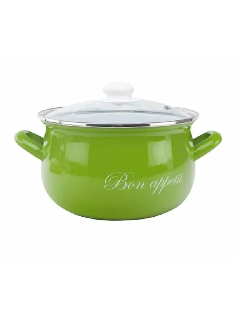 Эмалированная Кастрюля 2,1 л