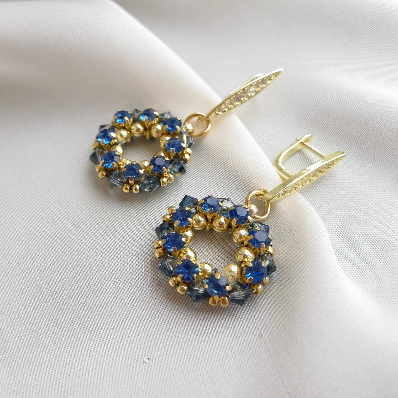 Серьги, кристаллы Swarovski