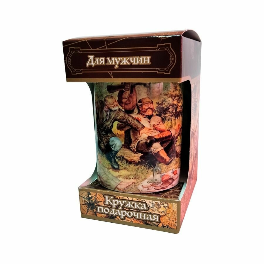 ABIGAIL Чай черный листовой, Кружка Для мужчин "Охотнику" №1, 50 г