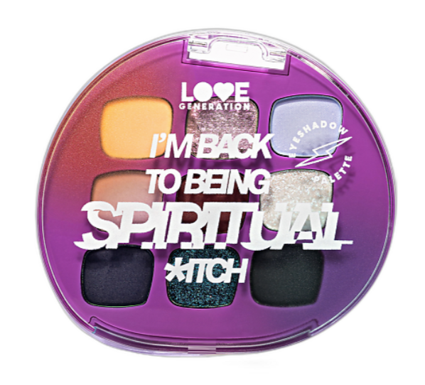 Палетка теней для век Love Generation I’m back to being spiritual *itch, 01 9 оттенков, 7,2 гр
