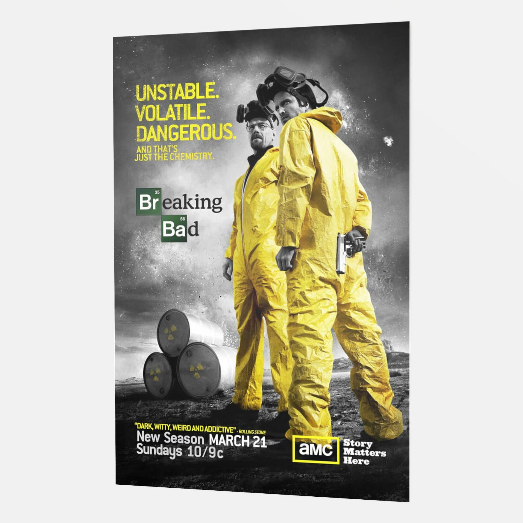 Интерьeрный постер (плакат на стену) по сериалу Во все тяжкие - 40x60 см. - от Poster4me