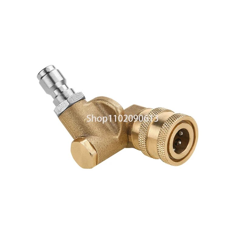 Поворотный соединитель 1/4 дюйма, Регулируемый адаптер с 5 насадками-распылителями, медное соединение для автомойки высокого давления