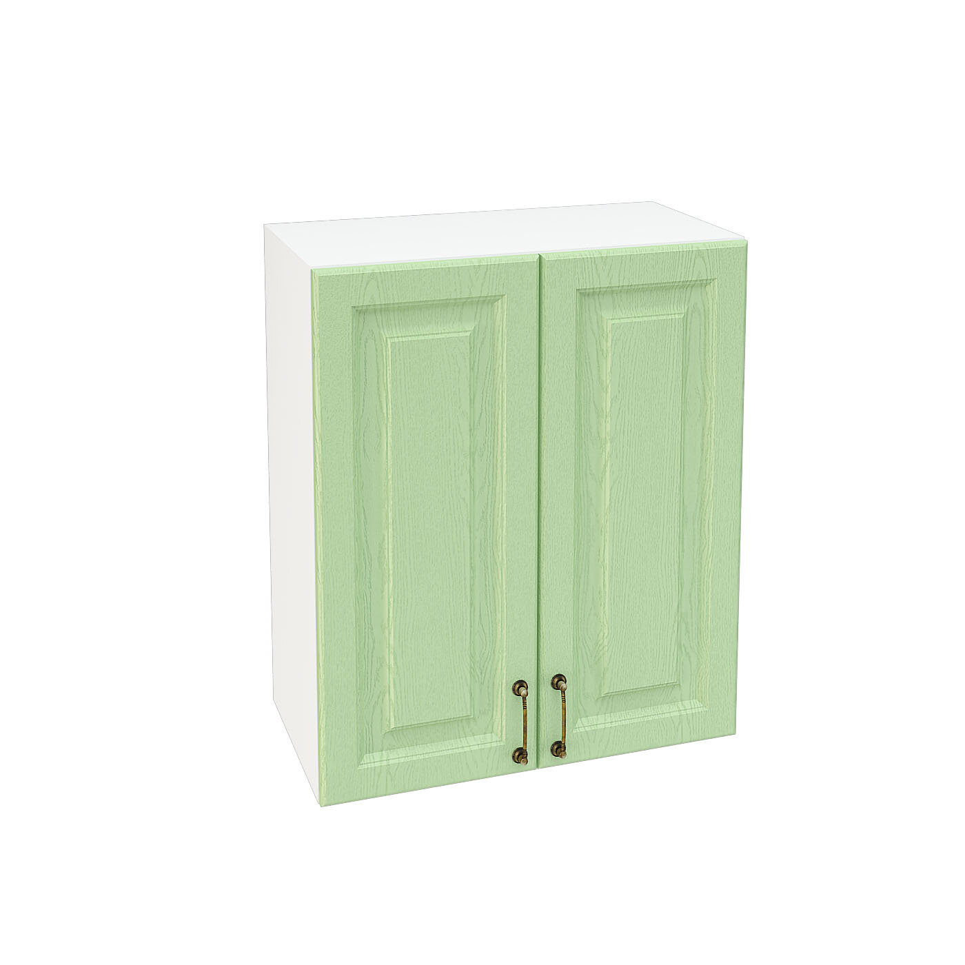 Кухонный шкаф навесной, Кухня Франция, ШВ600, Белый / Дуб Оливковый фактурный