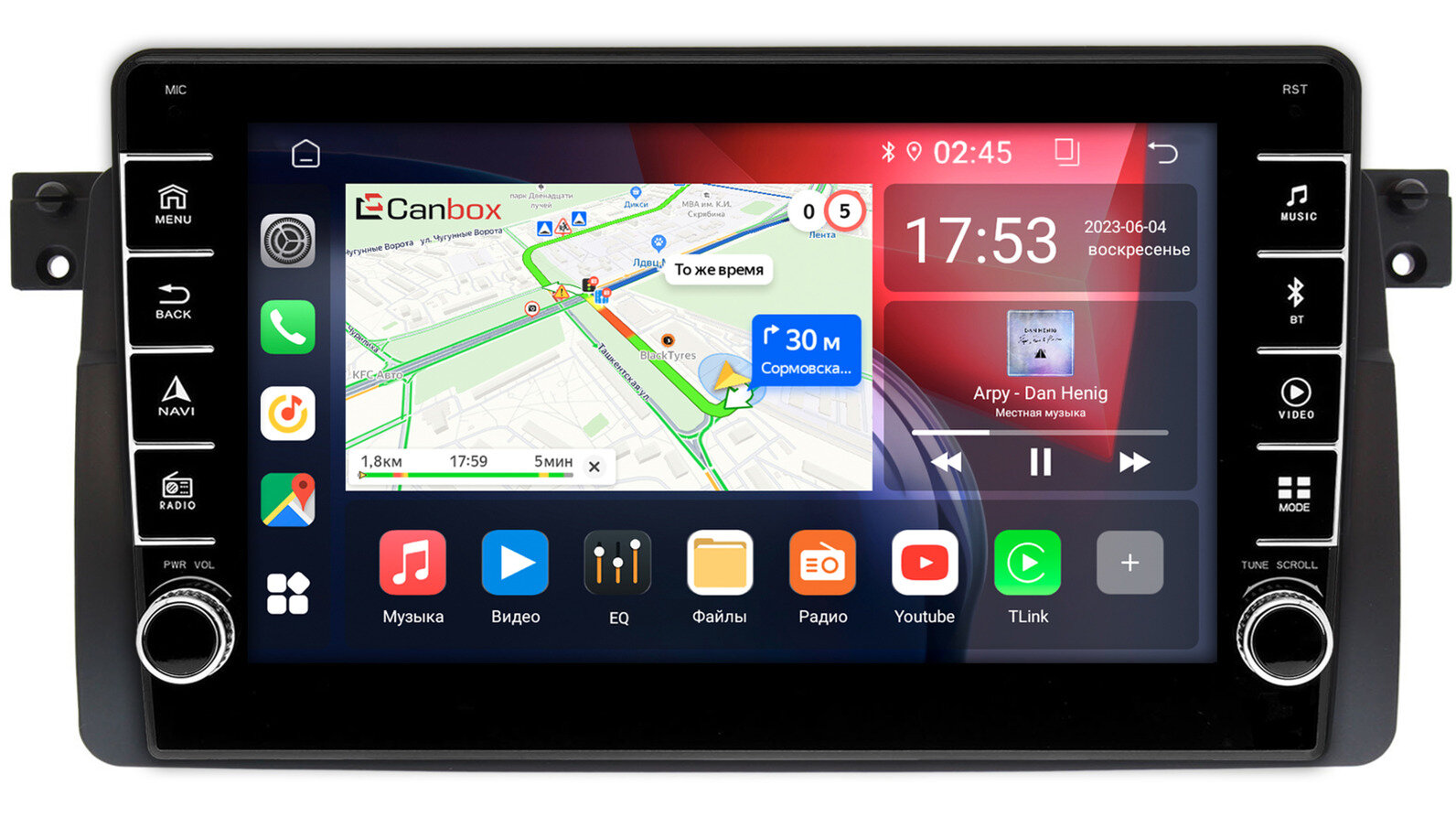 Штатная магнитола Canbox BGT9-9163 для BMW 3 (E46) 1998-2007 на Android 10 (IPS, DSP, CarPlay)