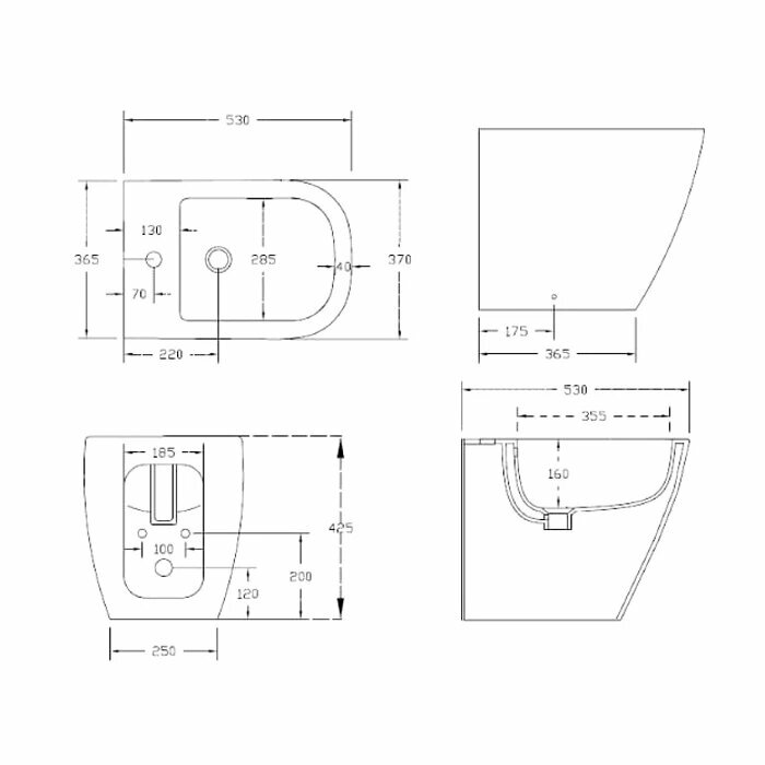 Artceram hidra faster биде напольное 37х53 см, с креплением. 1 отв под смеситель цвет белый (не производится ) спеццена нашкго склада fsb002 01 00 bi bi*1 FSB002 01 00 bi*1