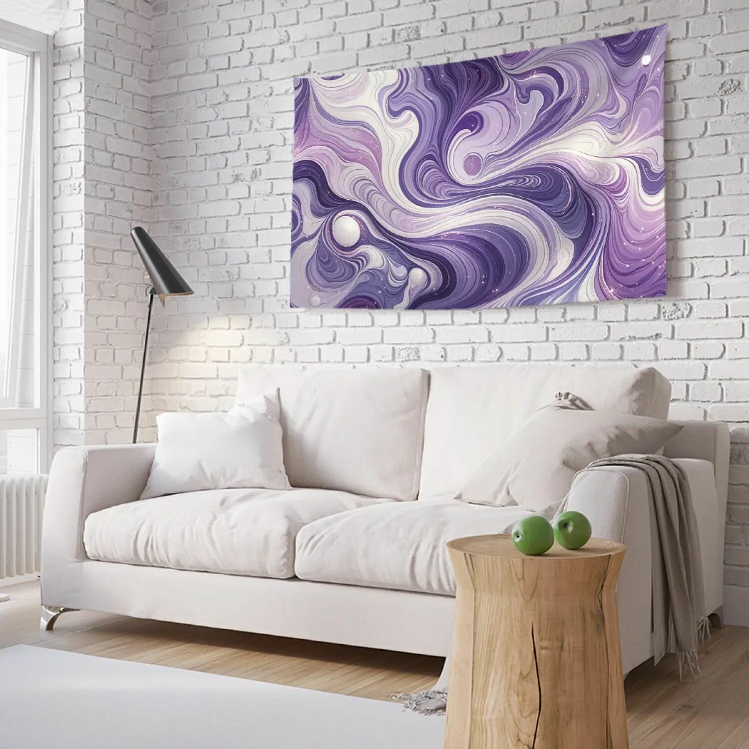 Горизонтальное фотопанно на стену JoyArty "Блестящие разводы", из ткани, 100х150 см