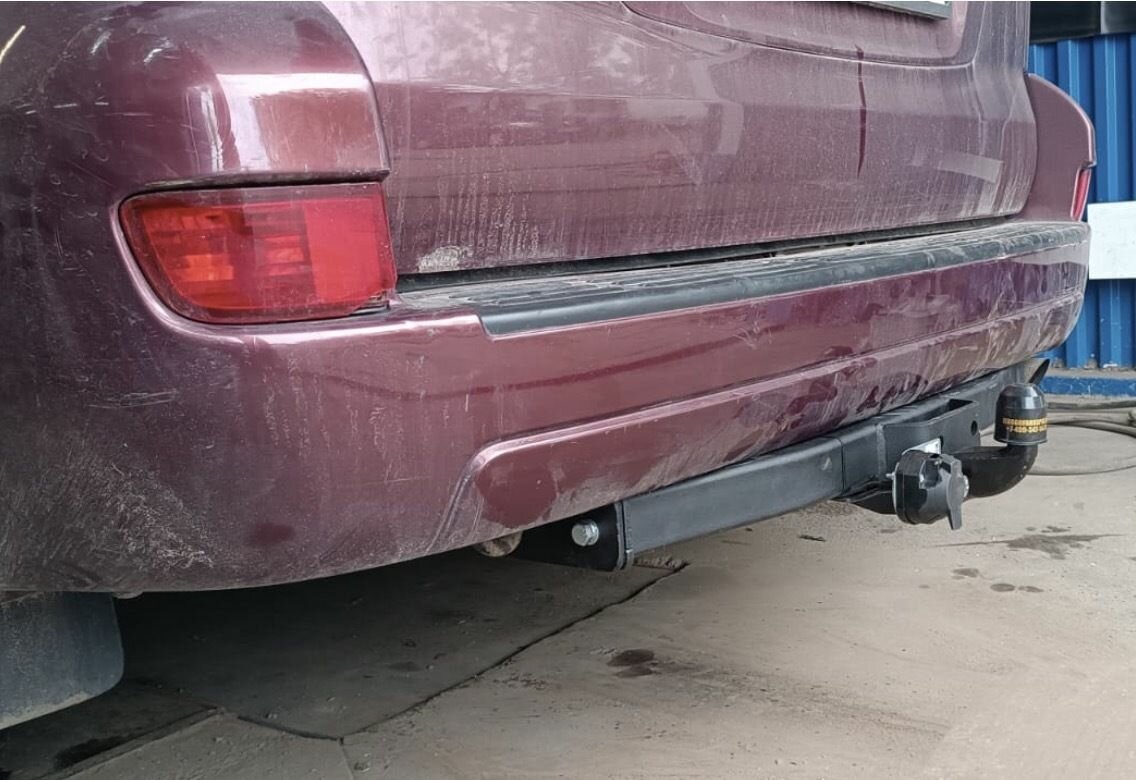 Фаркоп AvtoS TY 50 для Toyota Land Cruiser Prado J120 2003-2009, J150 2009- с универсальной электрикой Smart(блок) (паспорт и сертификат в комплекте)