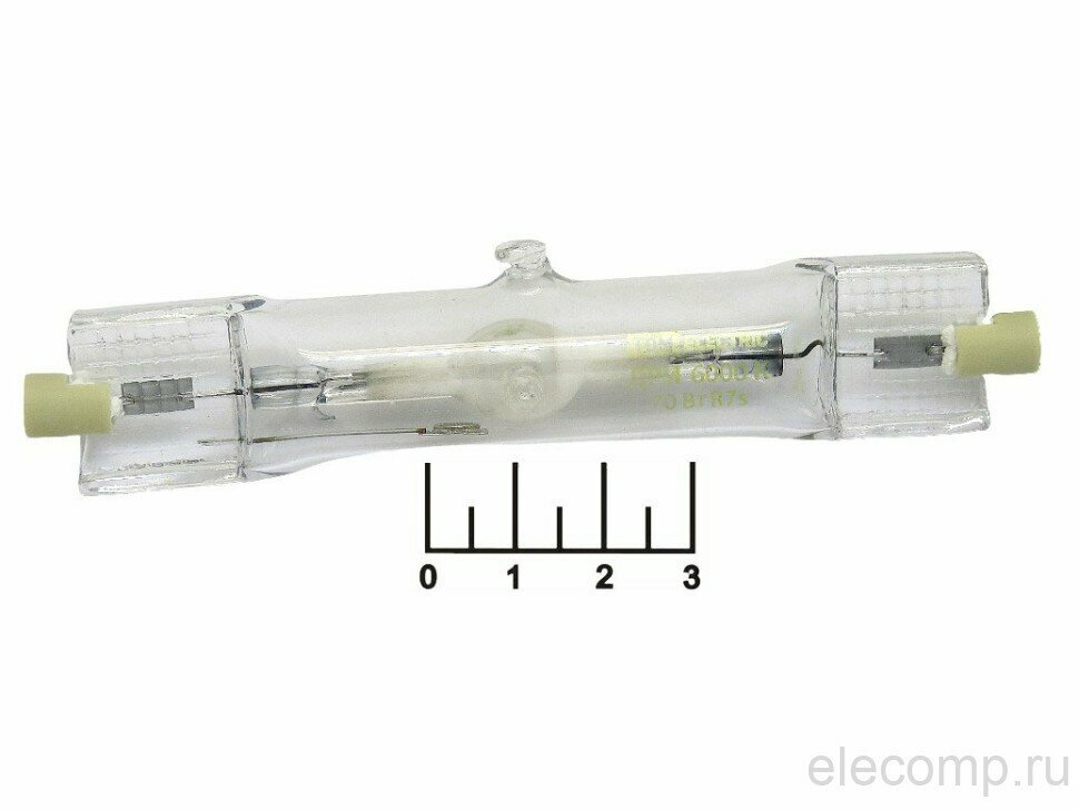Лампа металлогалогенная 70W RX7S 6000K ДРИ TDM SQ0325-0012