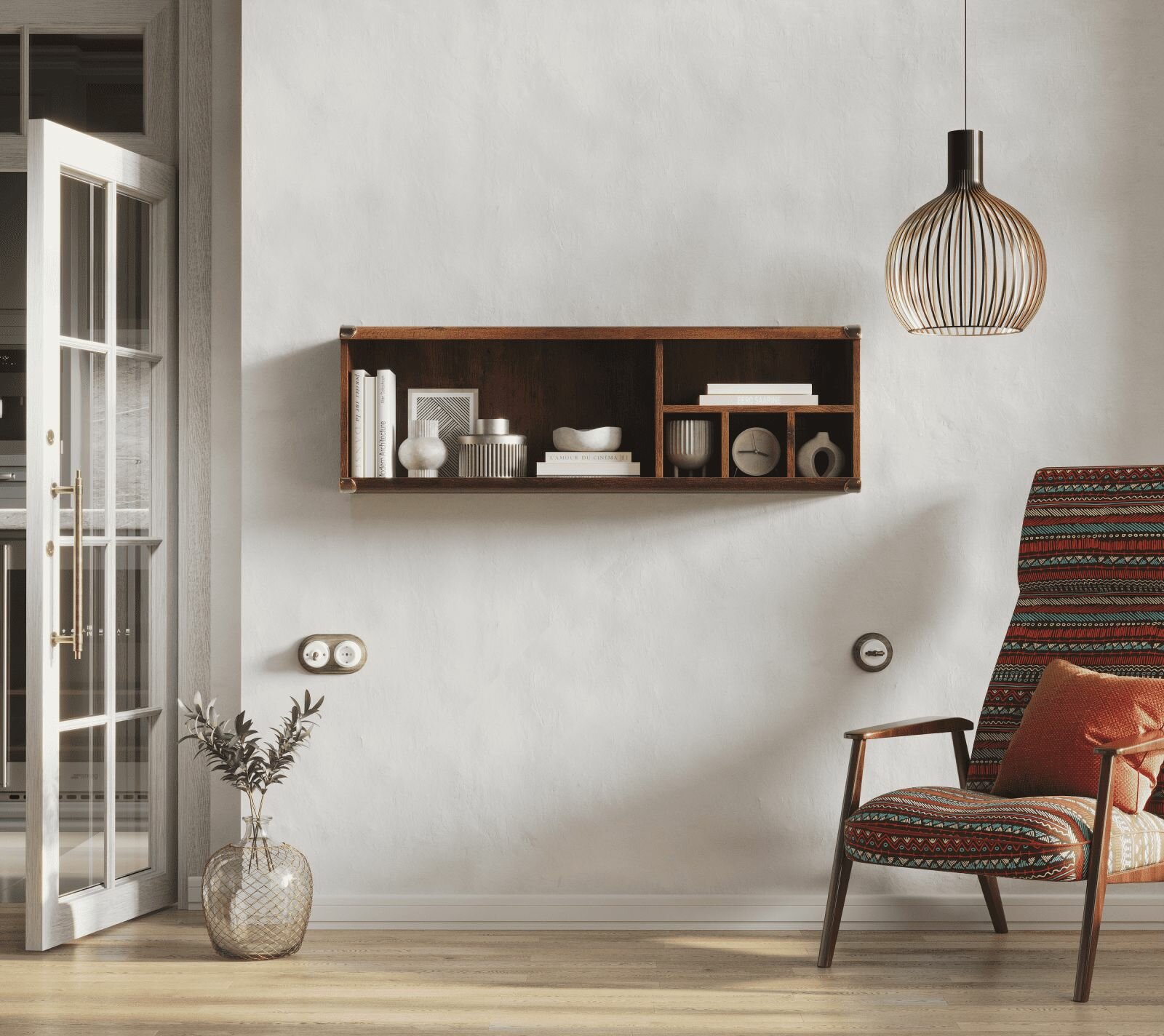 Полка Indiana JPOL/120, настенная, дуб саттер